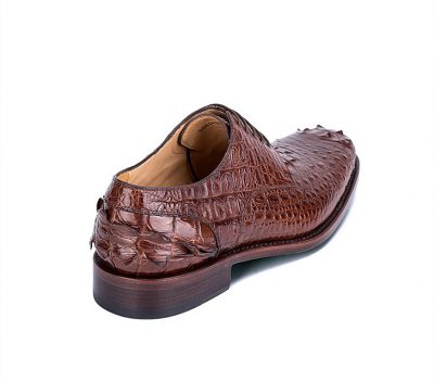 Brown Genuine Crocodile Leather Shoes