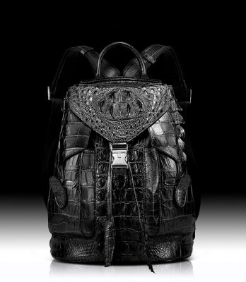 Stylish Crocodile Backpack, Travel Backpack, Shoulder Bag