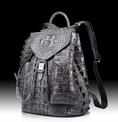 Stylish Crocodile Backpack, Travel Backpack, Shoulder Bag