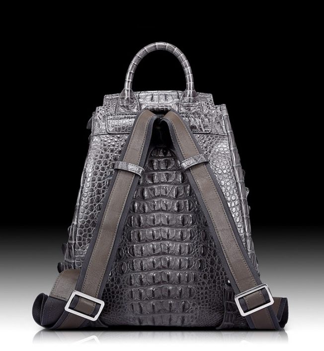 Stylish Crocodile Backpack, Travel Backpack, Shoulder Bag