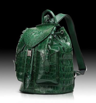 Stylish Crocodile Backpack, Travel Backpack, Shoulder Bag