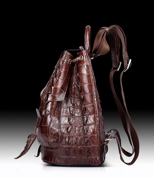Stylish Crocodile Backpack, Travel Backpack, Shoulder Bag
