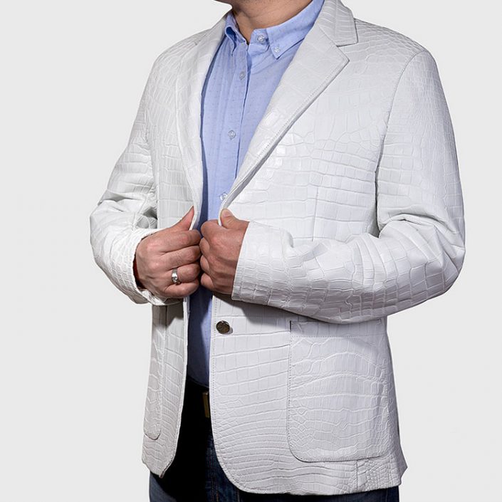 Exotic Alligator Skin Jacket for Men | Luxury Jacket