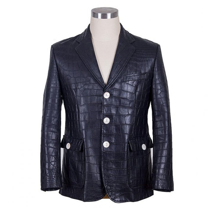Genuine Alligator Skin Jacket and Luxury Alligator Skin Jacket for Men
