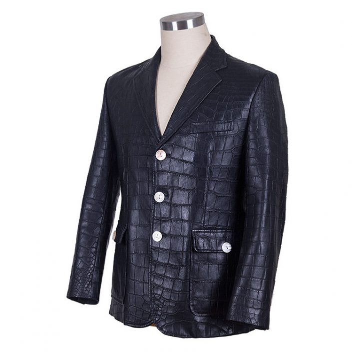 Genuine Alligator Skin Jacket and Luxury Alligator Skin Jacket for Men