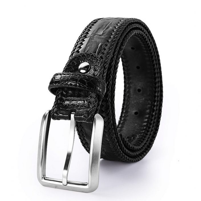Stylish Genuine Alligator Belt Handmade Alligator Belt for Men