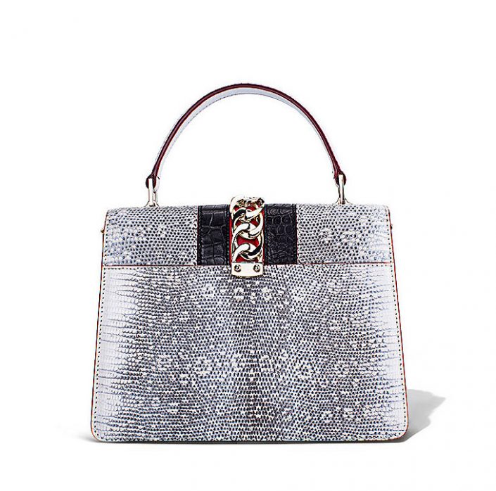 Fashion Designer Lizard Handbag