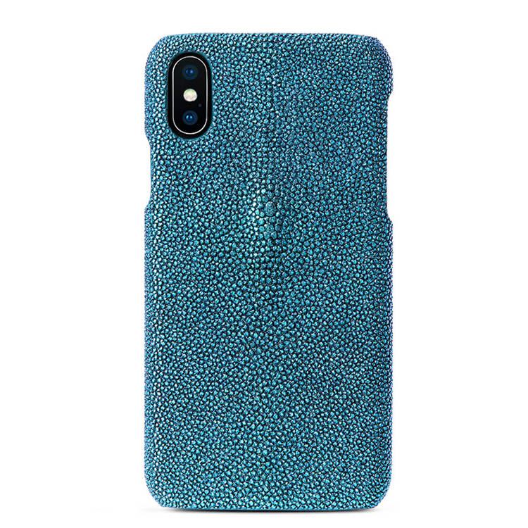 Stingray iPhone X Case, Stingray Leather Skin iPhone X Case