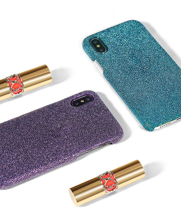 Stingray iPhone X Case, Stingray Leather Skin iPhone X Case