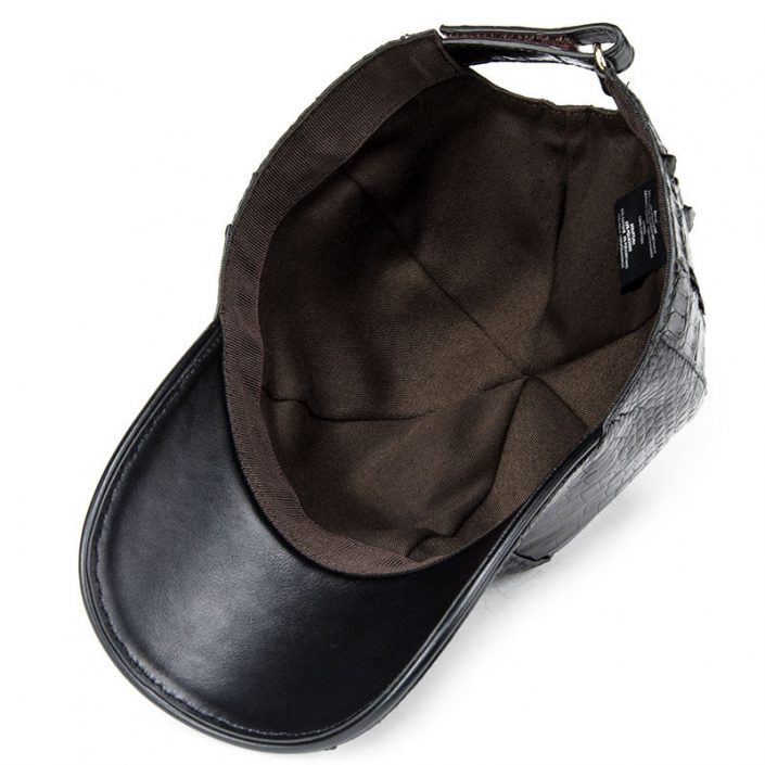 Alligator Skin Hat, Crocodile Skin Hat Baseball Cap