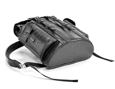 Handcrafted Alligator Skin Backpack Shoulder Bag Travel Bag