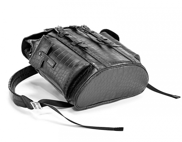 Handcrafted Alligator Skin Backpack Shoulder Bag Travel Bag