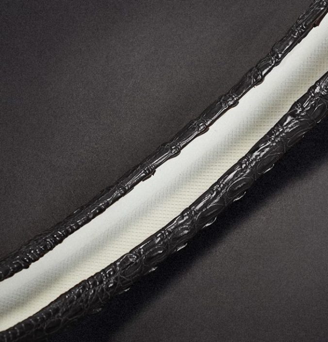 Crocodile & Alligator Leather Steering Wheel Cover Universal 15 inch