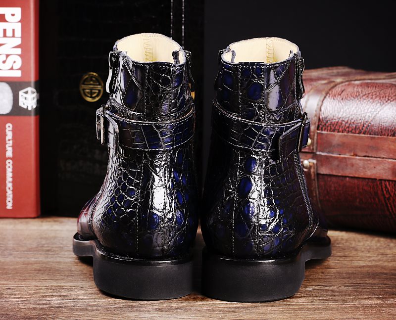 Men's Handcrafted Genuine Alligator Leather Boots
