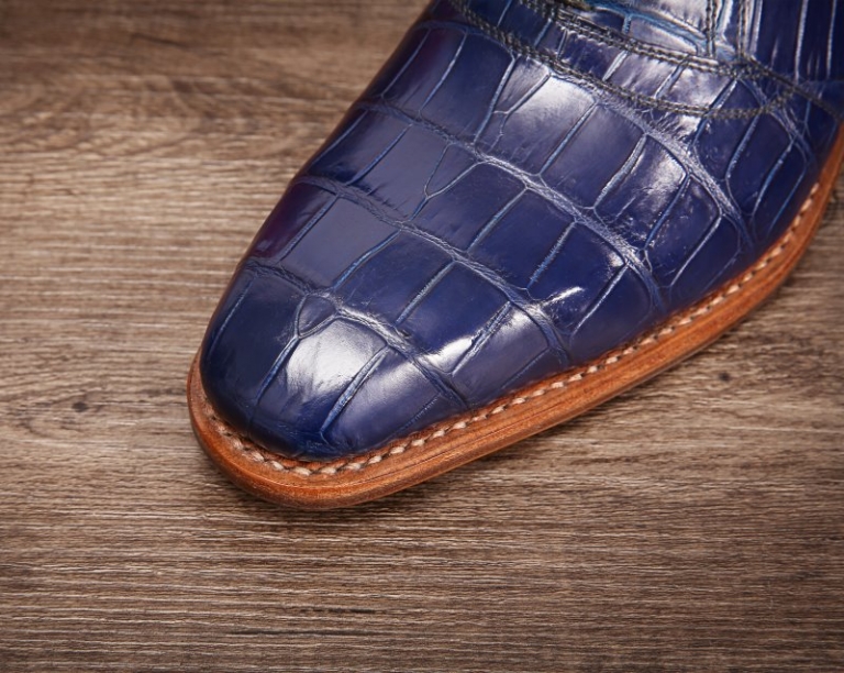Handcrafted Genuine Alligator Skin Oxford Lace-up Dress Shoes