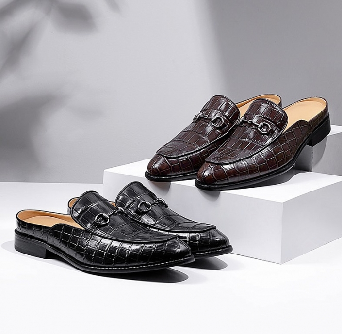 Best Slippers for Men 2020 - BRUCEGAO Alligator Skin Slippers