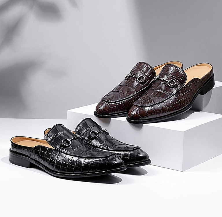 Best Slippers for Men 2020 - BRUCEGAO Alligator Skin Slippers