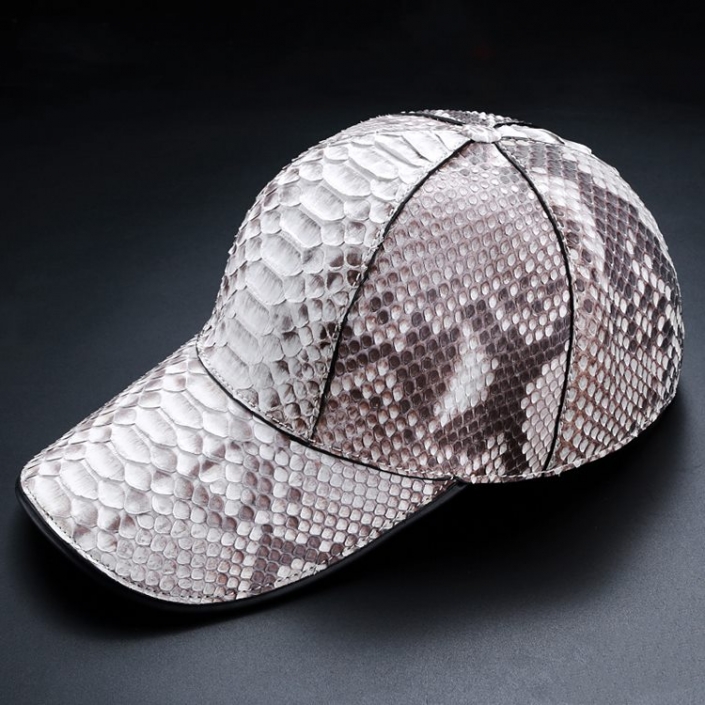 Snakeskin Hat, Python Skin Hat Baseball Cap