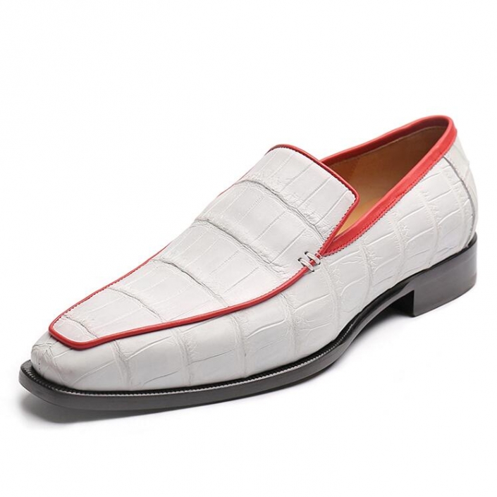 Casual Alligator Slip-on Loafers Timeless Alligator Shoes for Men