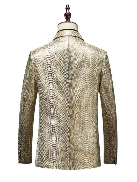 Snakeskin Jackets Python Skin Coats for Men