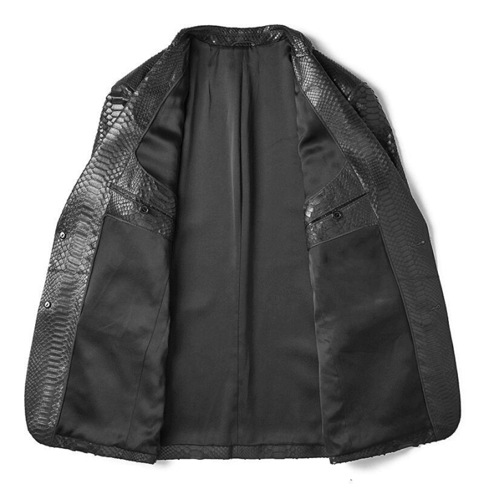 Snakeskin Jackets Python Skin Coats for Men