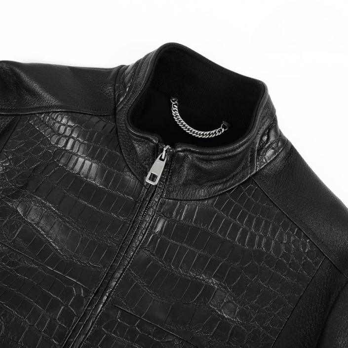 Men's Windproof Crocodile Baseball Bomber Jackets
